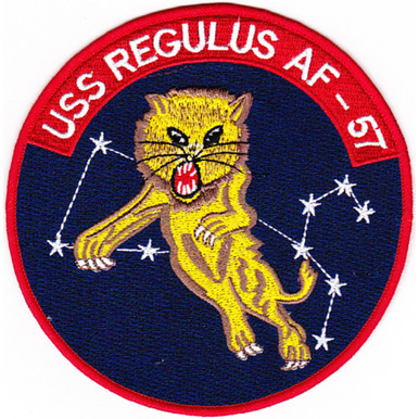 USS Regulus AF-57 Stores Ship Patch | Amphibious Ship Patches | Navy ...