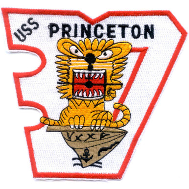 USS Princeton CVS-37 Patch "Tiger" | Aircraft Carrier Patches | Navy ...