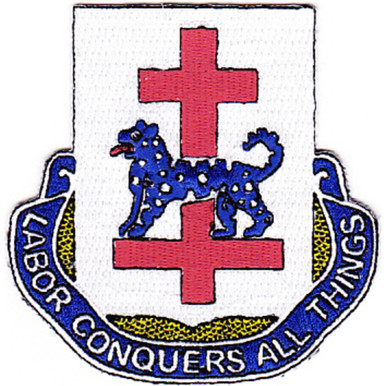 366th Infantry Regiment Patch Labor Conquers All Things | Infantry ...