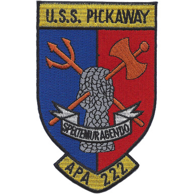 USS Pickaway APA-222 Attack Transport Ship Patch | Auxiliary Ship ...