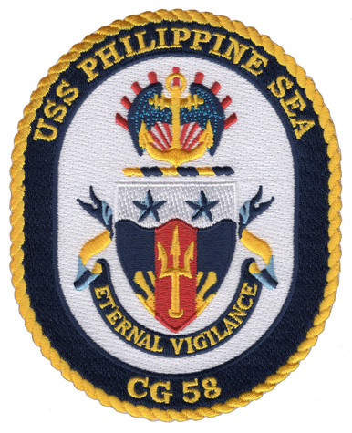 USS Philippine Sea CG-58 Patch | Cruiser Patches | Navy Patches ...