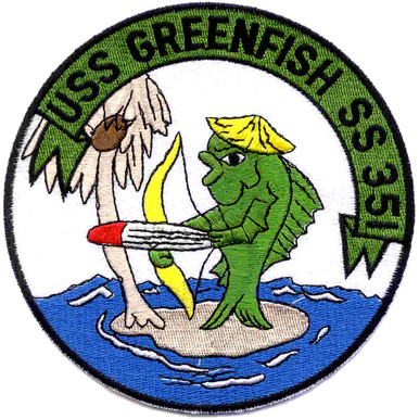 USS Greenfish SS-351 Diesel Electric Submarine Patch | Submarine ...