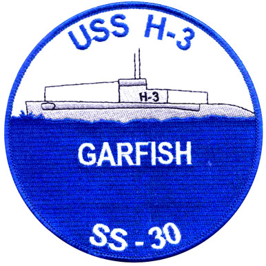 USS Garfish SS-30 H-3 Submarin Patch | Submarine Patches | Navy Patches ...
