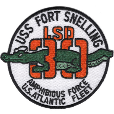 USS Fort Snelling LSD-30 Patch | Amphibious Ship Patches | Navy Patches ...