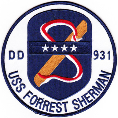 USS Forrest Sherman DD-931 Patch | Destroyer Patches | Navy Patches ...