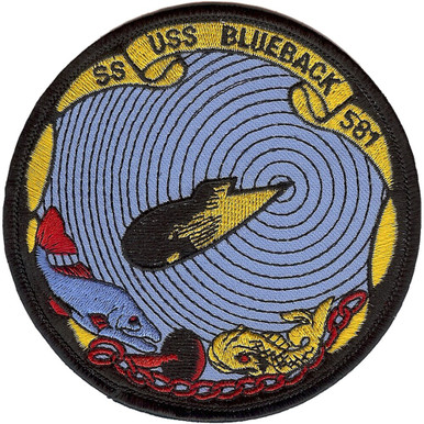USS Blueback SS-581 Submarine Second Version Patch | Submarine Patches ...