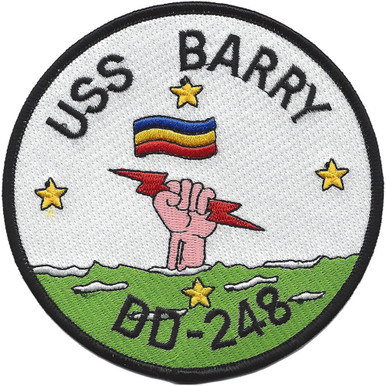 USS Barry DD-248 Patch | Destroyer Patches | Navy Patches | Popular Patch