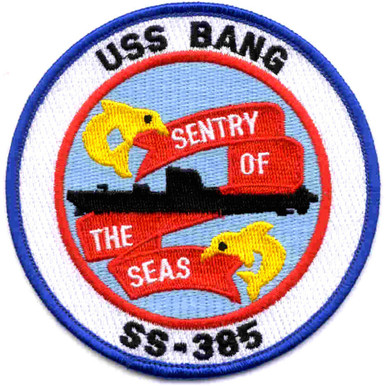 USS Bang SS-385 Submarine Small Version Patch | Submarine Patches ...