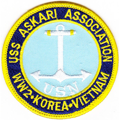 USS Askari Assosiation ARL-30 Patch | Auxiliary Ship Patches | Navy ...