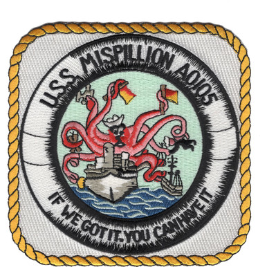 USS Mispillion AO-105 Ashtabula Class Oiler Ship Patch | Auxiliary Ship ...