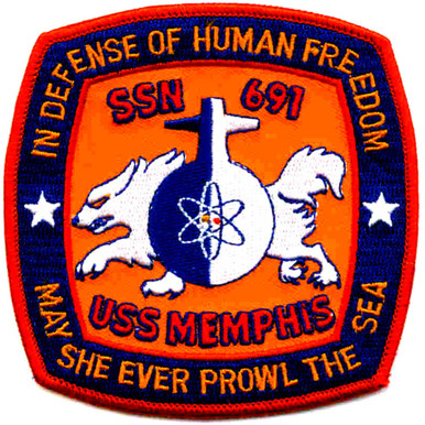 USS Memphis SSN-691 Patch | Submarine Patches | Navy Patches | Popular ...