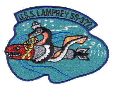 USS Lamprey SS-372 Large Patch | Submarine Patches | Navy Patches ...