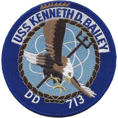 USS Kenneth D Bailey DD-713 Patch | Destroyer Patches | Navy Patches ...