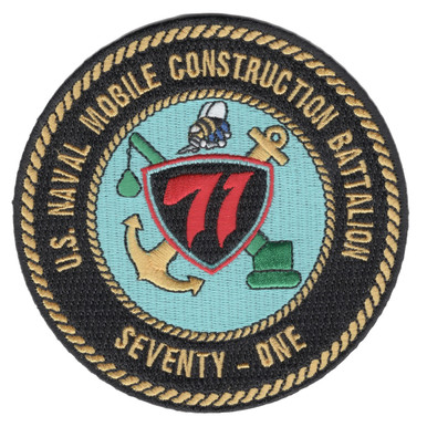 71st Mobile Construction Battalion Patch | Seabee Patches | Navy ...