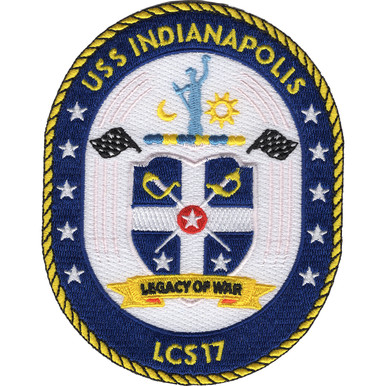 USS Indianapolis LCS-17 Patch | Amphibious Ship Patches | Navy Patches ...