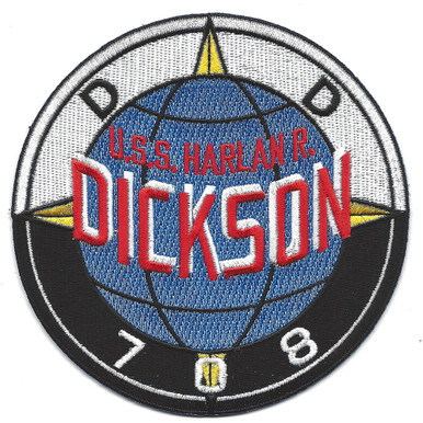 USS Harlan R. Dickson DD-708 A Version Patch | Destroyer Patches | Navy ...