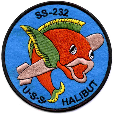 USS Halibut SS-232 Patch | Submarine Patches | Navy Patches | Popular Patch