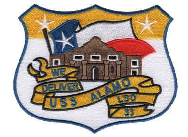 USS Alamo LSD-33 Patch | Amphibious Ship Patches | Navy Patches ...