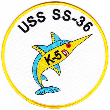 USS K-5 SS-36 Submarine Patch | Submarine Patches | Navy Patches | Popular Patch