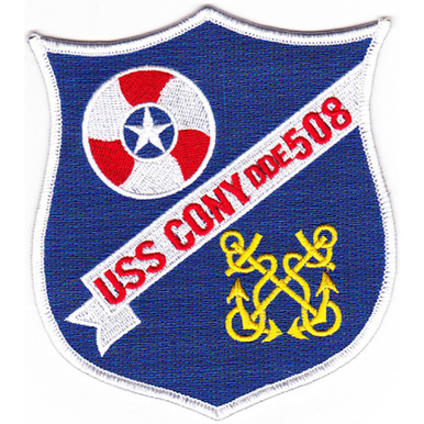 USS Cony DDE-508 Patch - Version B | Destroyer Patches | Navy Patches ...