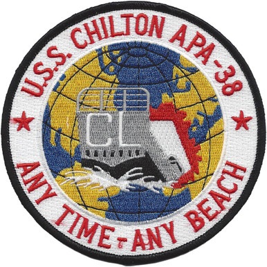 USS Chilton APA-38 patch | Auxiliary Ship Patches | Navy Patches ...