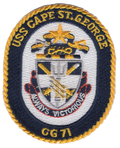 USS Cape St. George CG-71 Ball Cap Patch | Cruiser Patches | Navy ...