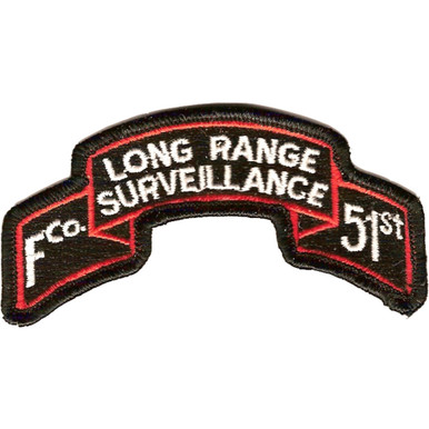 51st Infantry F Co Long Range Scroll Patch | Infantry Patches | Army ...