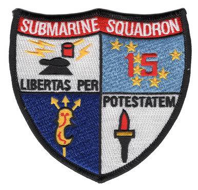 Submarine Squadron 15 Patch | Submarine Patches | Navy Patches ...
