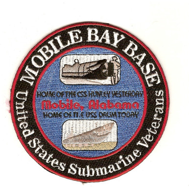 Submarine Mobile Bay Base Patch | Submarine Patches | Navy Patches ...