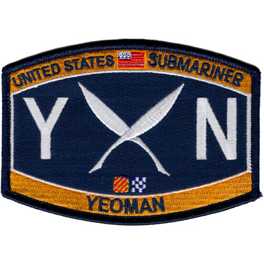 Submarine Deck Yeoman Rating Patch YN | Ratings Patches | Navy Patches ...
