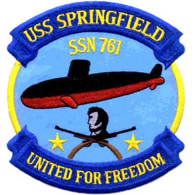 SSN-761 USS Springfield Patch | Submarine Patches | Navy Patches ...