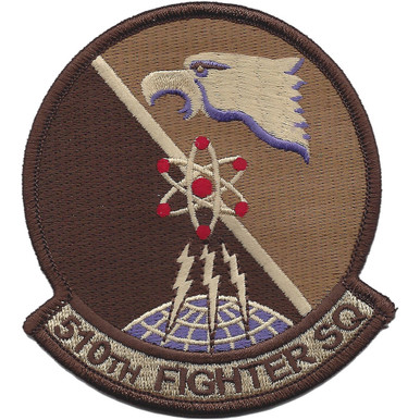 510th Fighter Squadron Desert Patch | Squadron Patches | Air Force ...