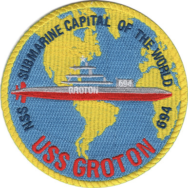 SSN-694 USS Groton Patch | Submarine Patches | Navy Patches | Popular Patch