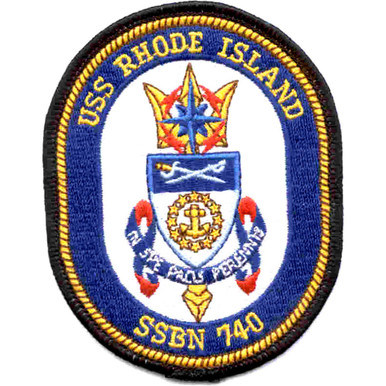 SSBN-740 USS Rhode Island Patch | Submarine Patches | Navy Patches ...