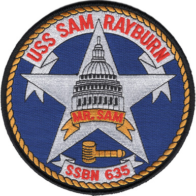 SSBN-635 USS Sam Rayburn Patch | Submarine Patches | Navy Patches ...