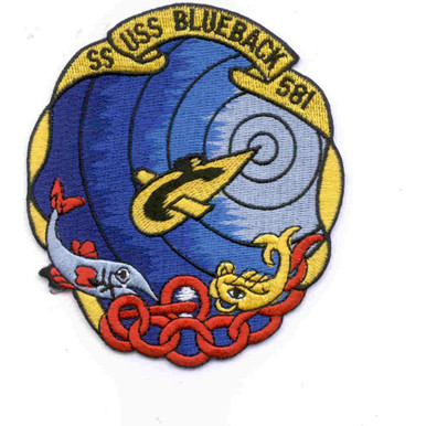 SS-581 USS Blueback Patch | Submarine Patches | Navy Patches | Popular ...