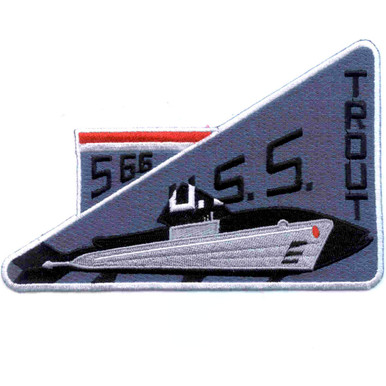 SS-566 USS Trout Patch | Submarine Patches | Navy Patches | Popular Patch