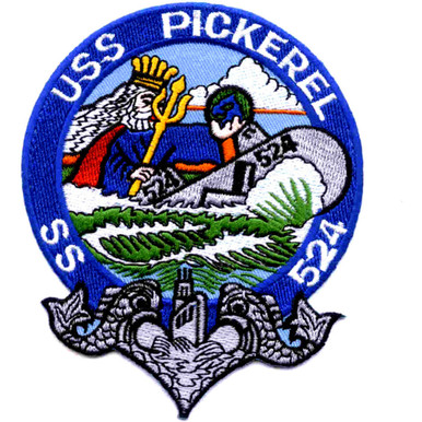 SS-524 USS Pickerel Patch | Submarine Patches | Navy Patches | Popular ...