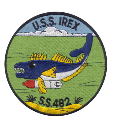 SS-482 USS Irex Patch - Version B | Submarine Patches | Navy Patches ...