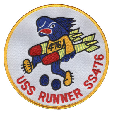 SS-476 USS Runner Patch | Submarine Patches | Navy Patches | Popular Patch