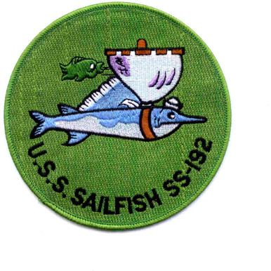 SS-192 USS Sailfish Patch | Submarine Patches | Navy Patches | Popular ...