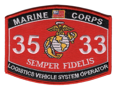 3533 Logistics Vehicle System Operator MOS Patch | MOS Patches | Marine ...