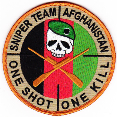 Special Forces Group Sniper Team Patch Afghanistan Sniper Skull ...