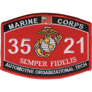 USMC 3521 MOS Iron-On Specialty Patch | Popular Patch