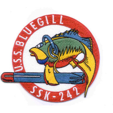 SSK-242 USS Bluegill Patch | Submarine Patches | Navy Patches | Popular ...