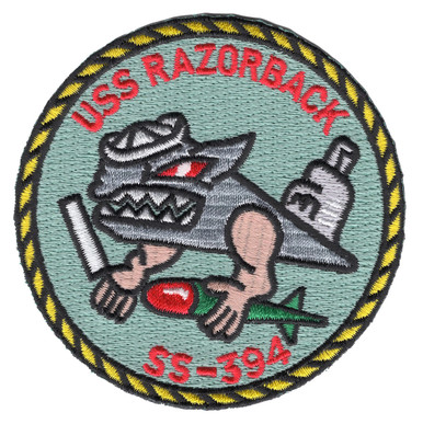 SS-394 USS Razorback Patch - Version D Small | Submarine Patches | Navy ...