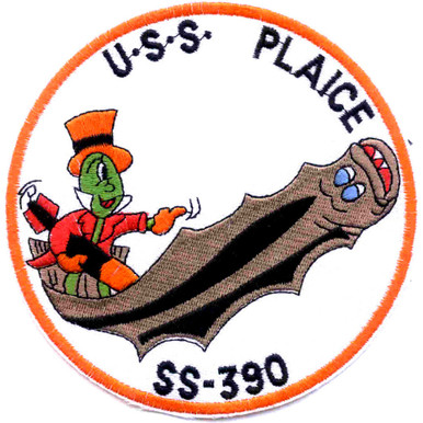 SS-390 USS Plaice Patch | Submarine Patches | Navy Patches | Popular Patch