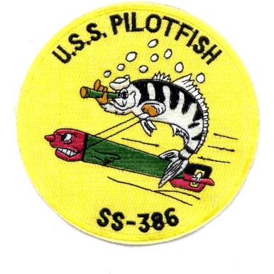 SS-386 USS Pilotfish Patch | Submarine Patches | Navy Patches | Popular ...
