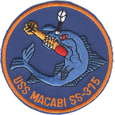 SS-375 USS Macabi Patch - Small | Submarine Patches | Navy Patches ...