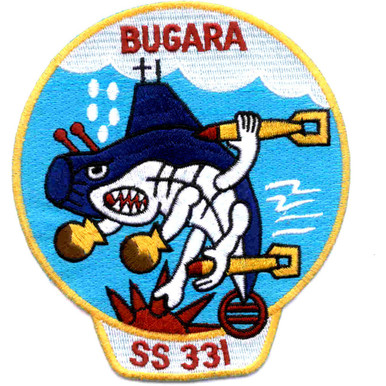 SS-331 USS Bugara Patch | Submarine Patches | Navy Patches | Popular Patch